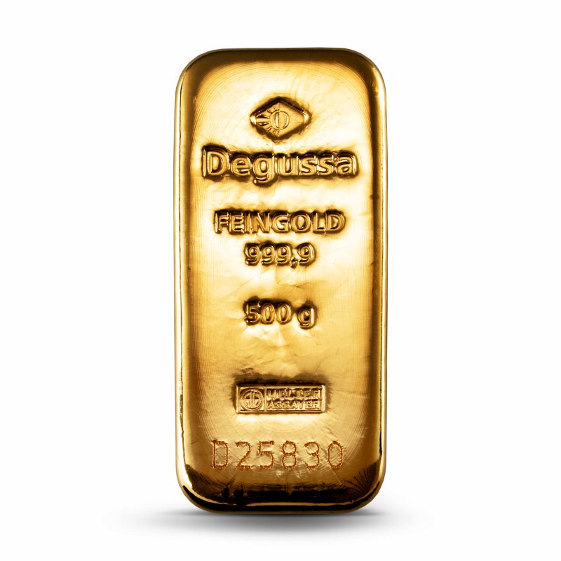 500 g Goldbarren (gegossen) kaufen | Degussa